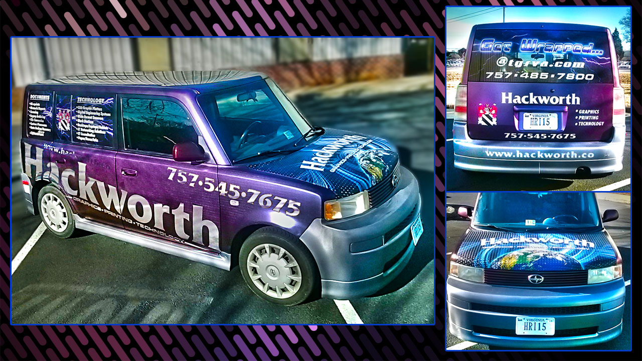 Hackworth Scion Wrap | The Graphics Shop